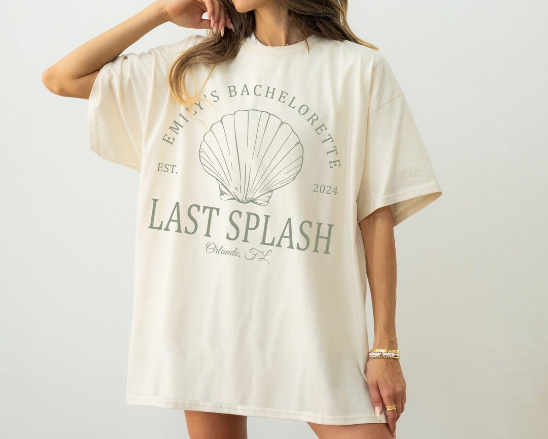Personalized Last Splash Bachelorette Party Shirt Shell Mermaid ...