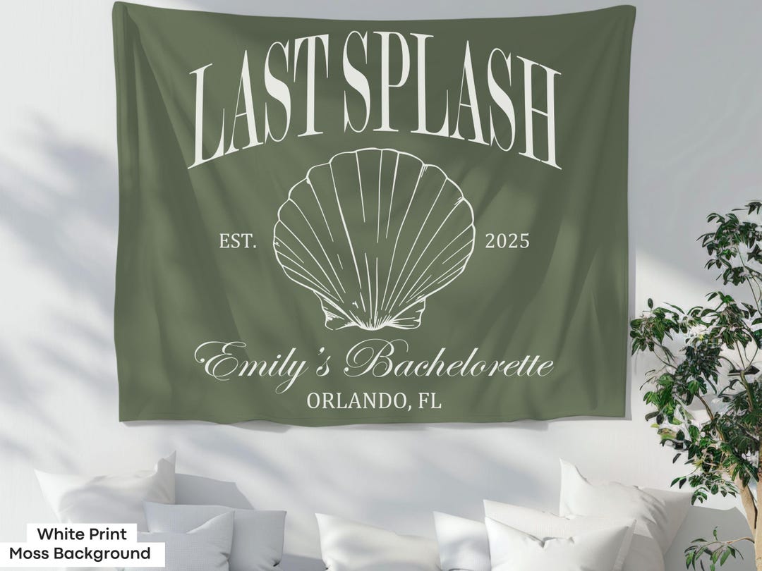 Custom Beach Bachelorette Party Banner Last Splash Bachelorette Photo ...