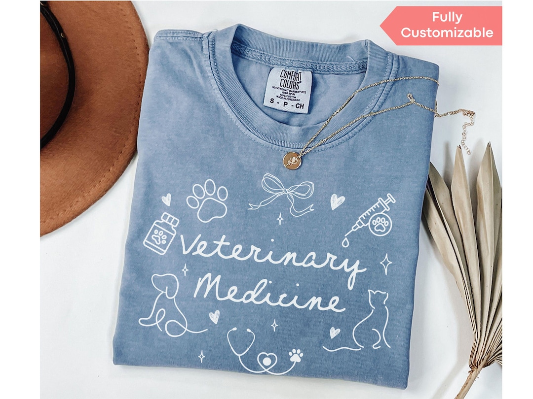 Comfort Colors® Veterinary Medicine Shirt Vet Tech Gift Veterinarian ...
