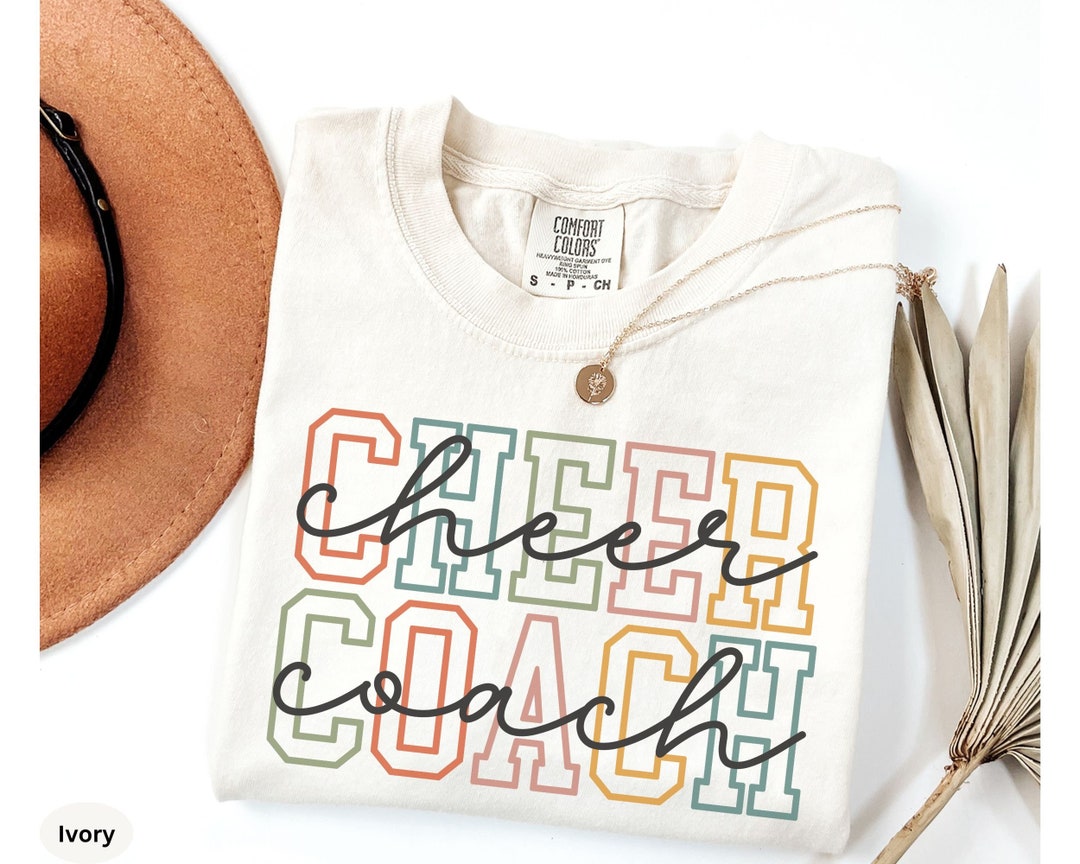 Cheer Coach Gift, Comfort Colors® Cheer Coach Shirt, Cheer Mom T-shirt ...