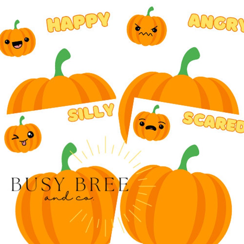 8 Sheet Pumpkin Play Doh Mat 8.5x11 Inches, Emotions Play Doh Mat, Play ...