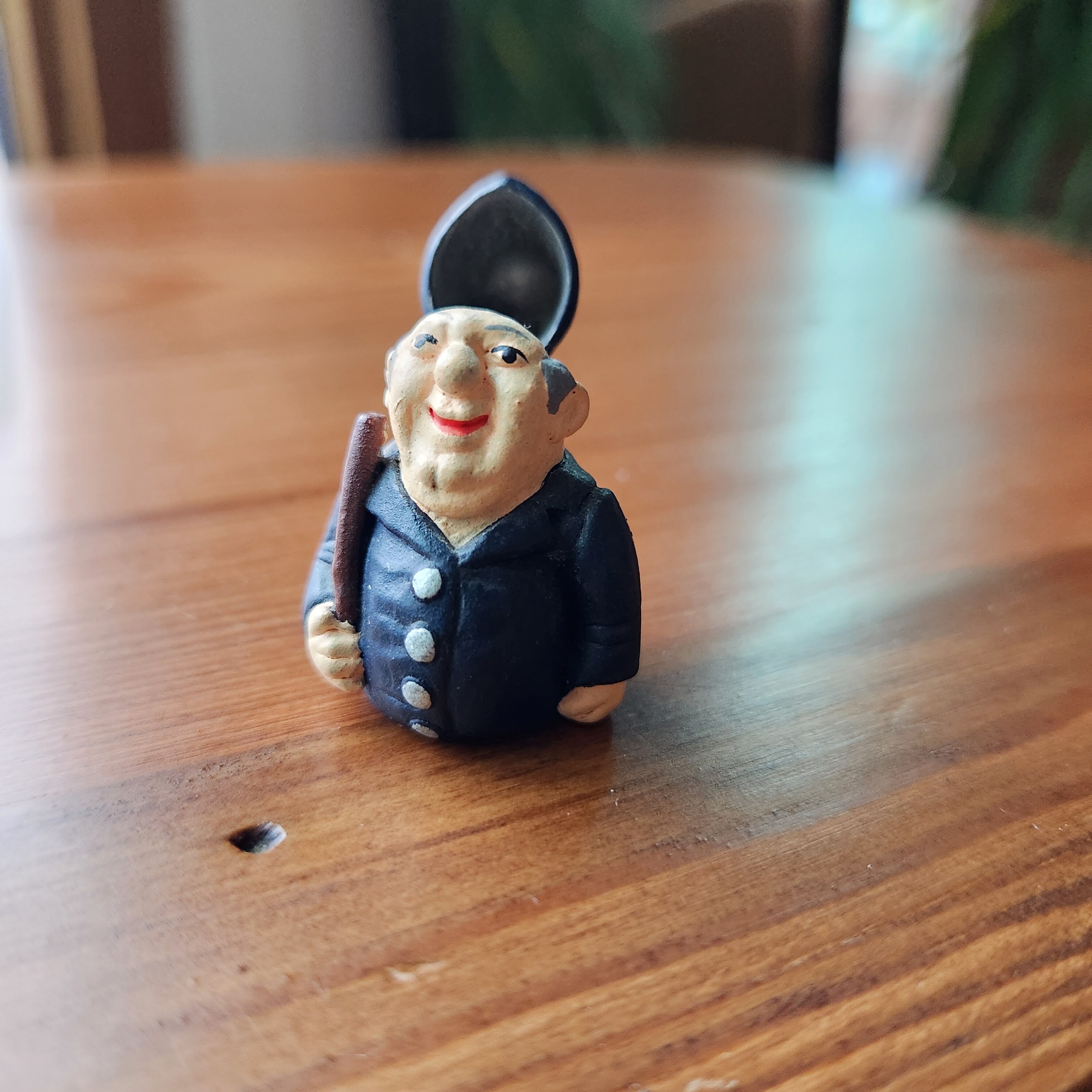 Vintage English Policeman Bobbie Thimble Warwick Models Pewter, Hinged ...