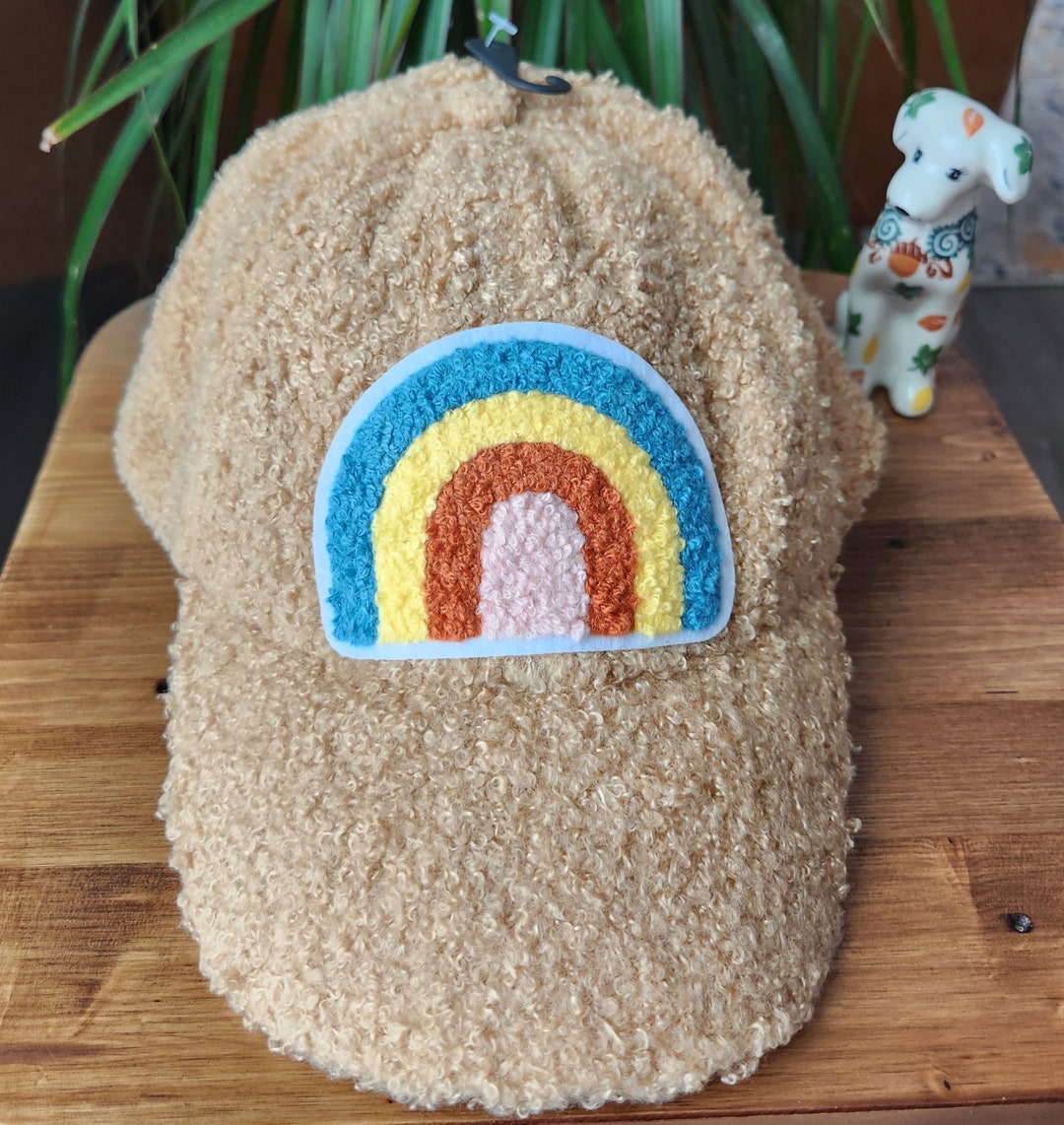 Fuzzy Fleece Rainbow Hat - Etsy