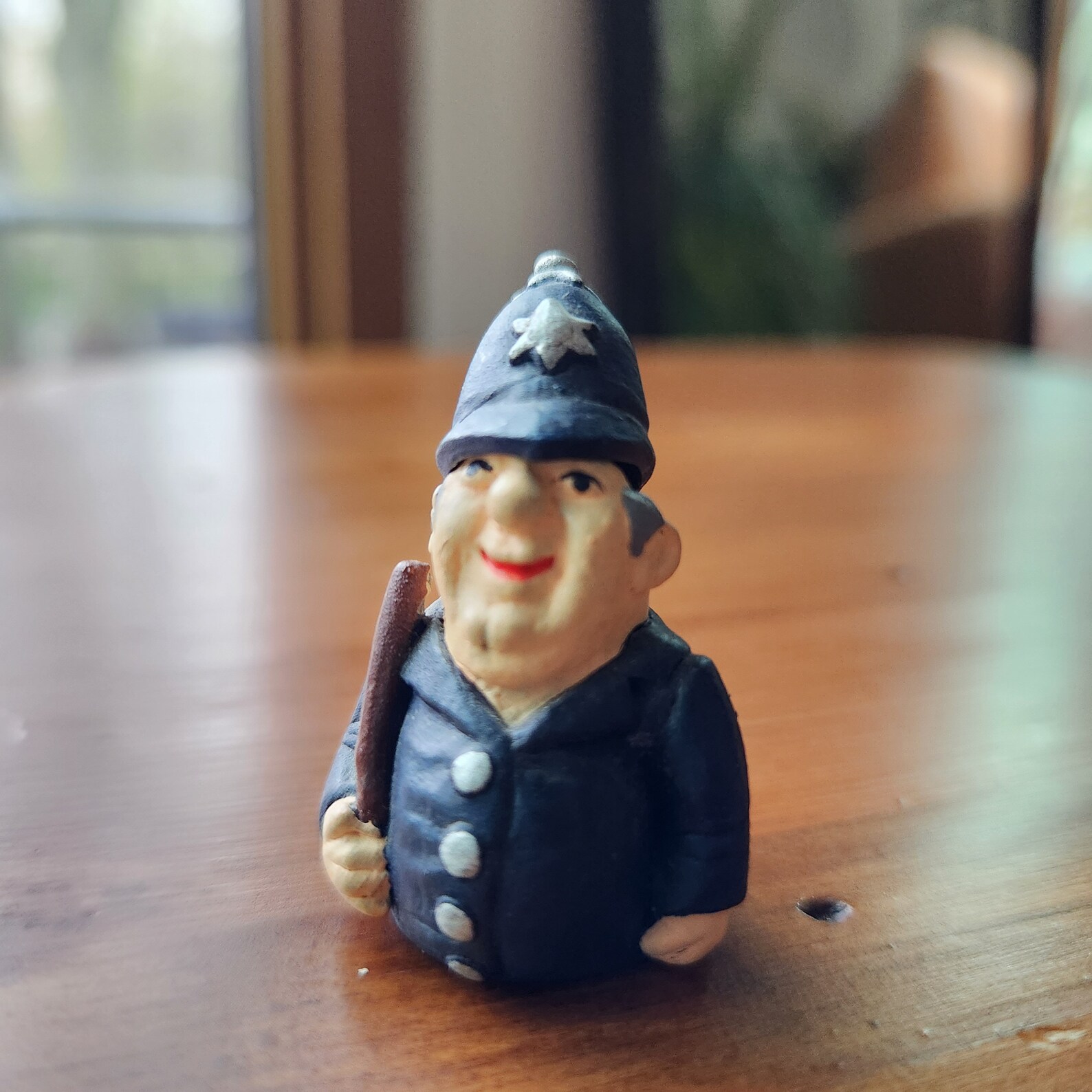 Vintage English Policeman Bobbie Thimble Warwick Models Pewter, Hinged ...