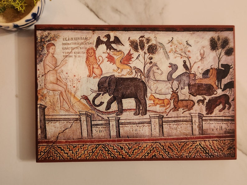 Adam Naming the Animals - Etsy