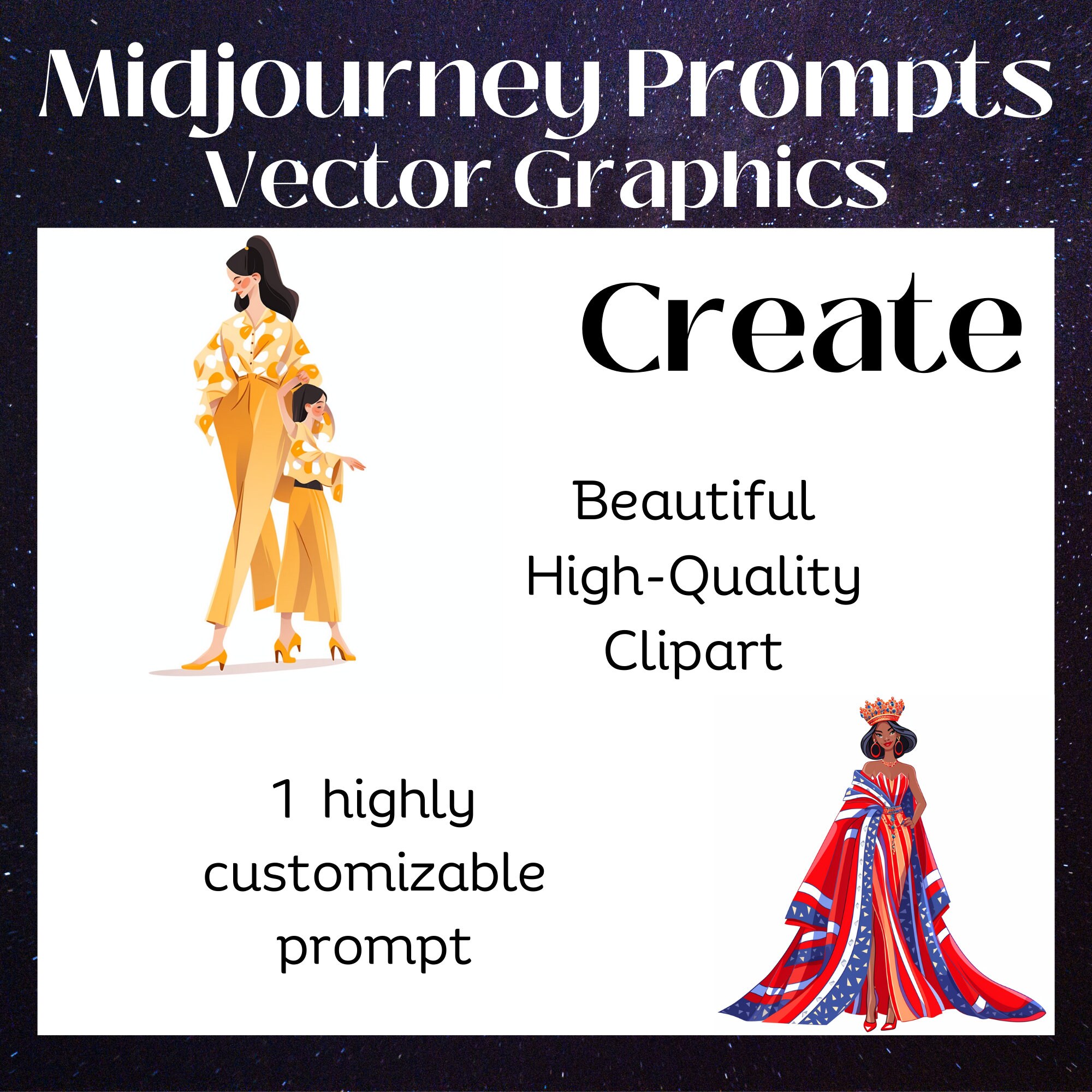 Prompts for Vector Graphics, Midjourney Vector AI Guide Vector Arts ...