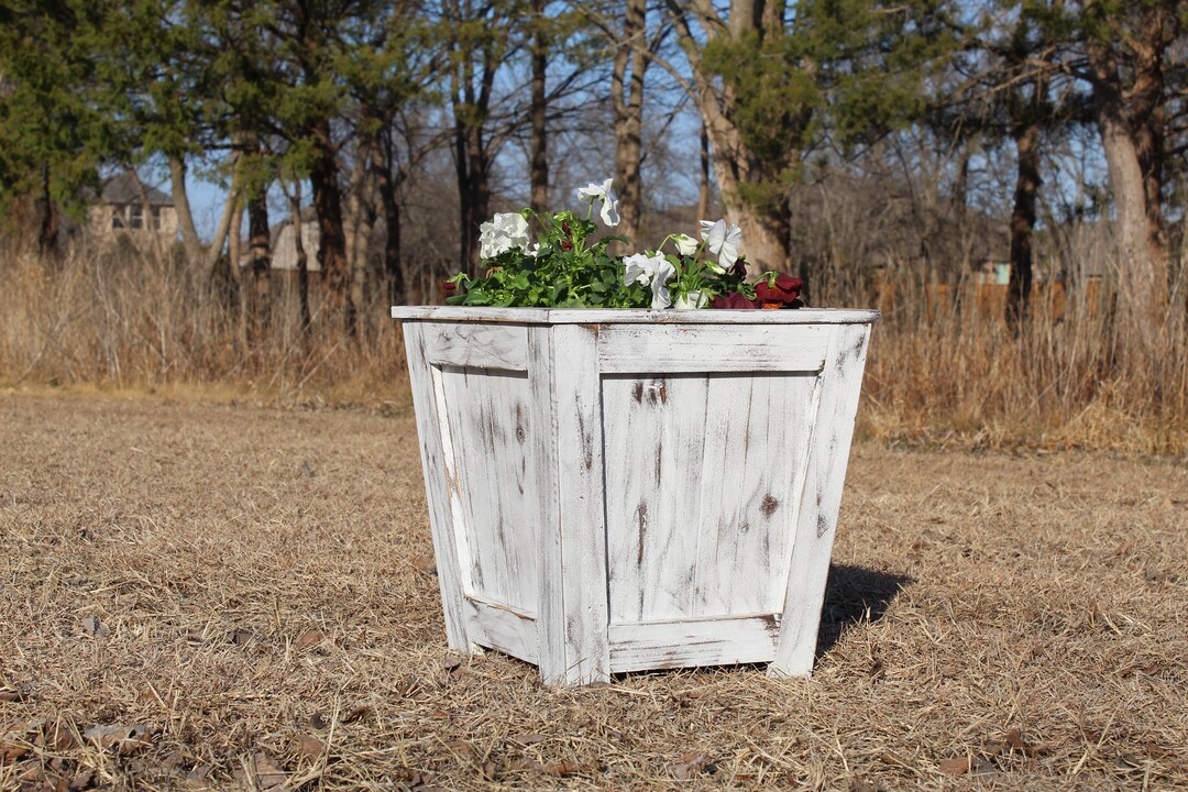 Vintage/ Rustic Cedar Planter Box - Etsy