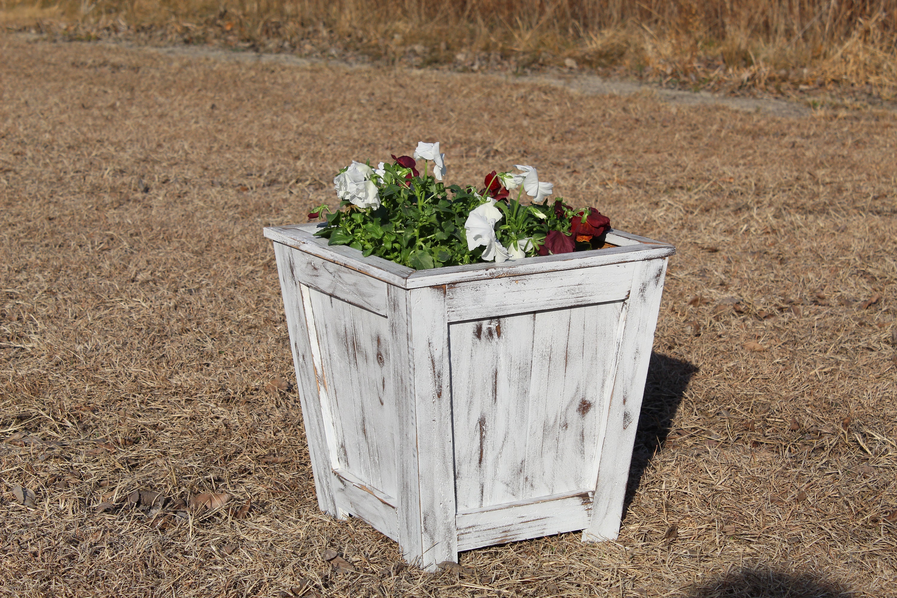 Vintage/ Rustic Cedar Planter Box - Etsy