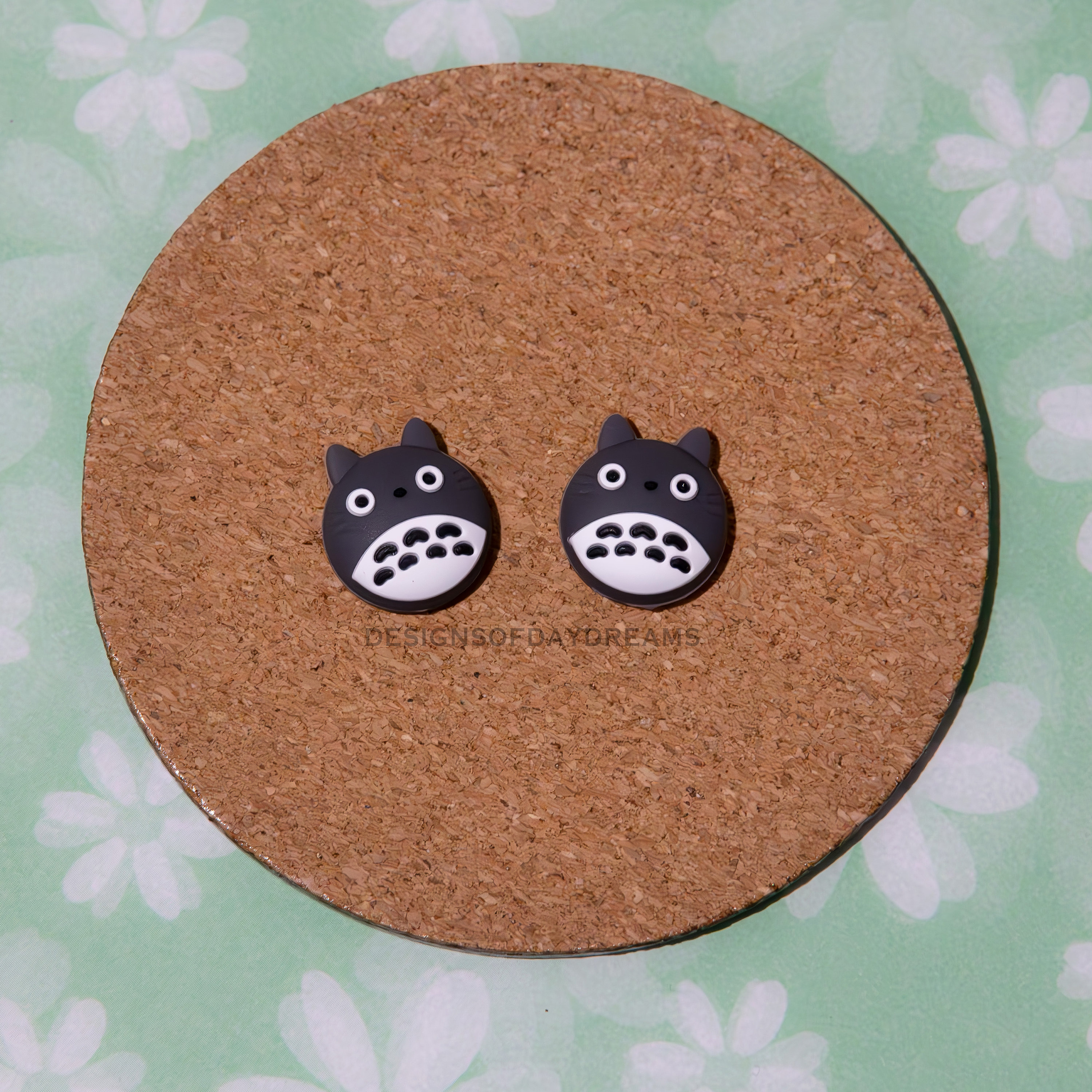 Cute Ghibli Style Totoro Susuwatari Switch Thumb Grip Joycon Joystick ...