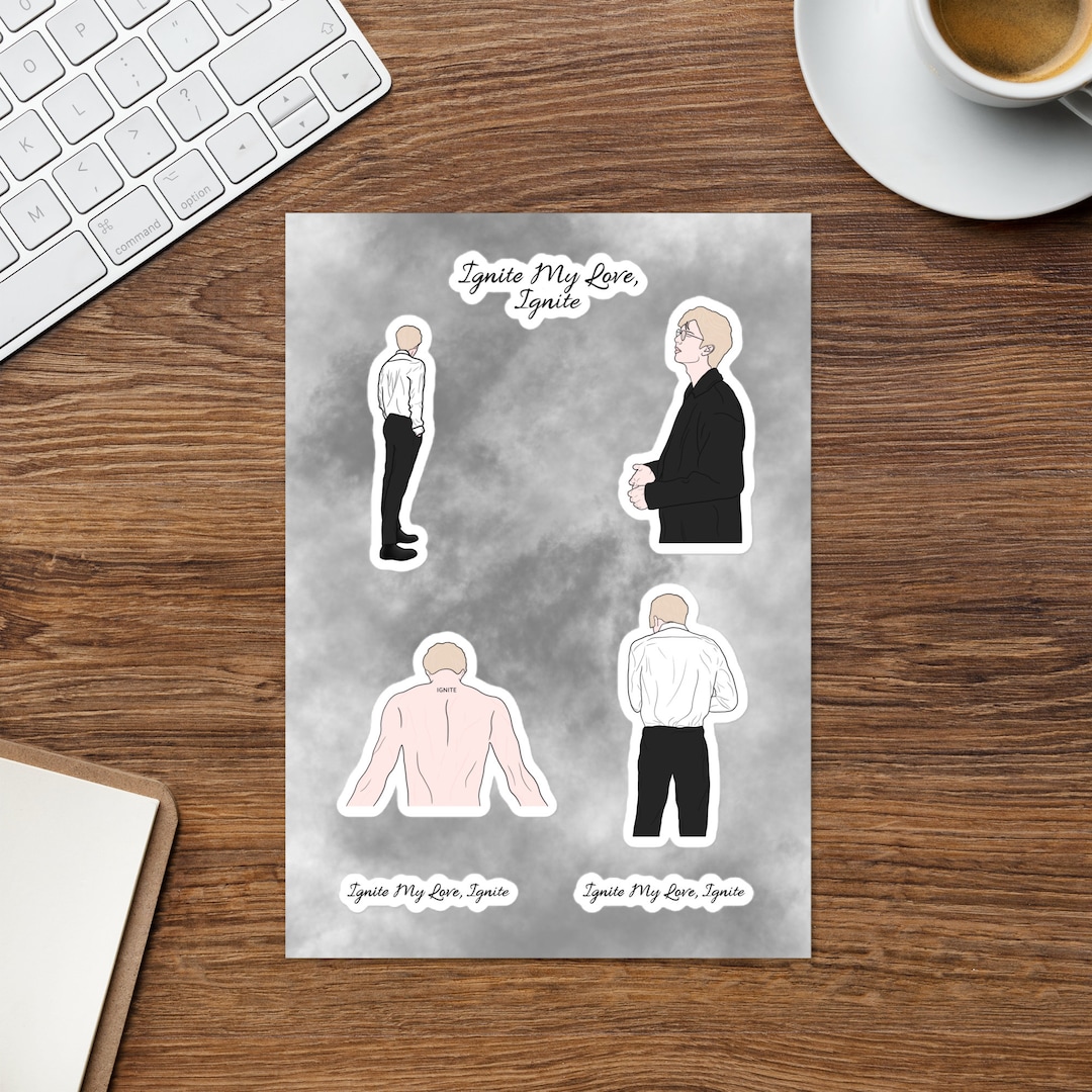 Shatter Me Aaron Warner Sticker Sheet Book Series Bookstagram Booktok ...