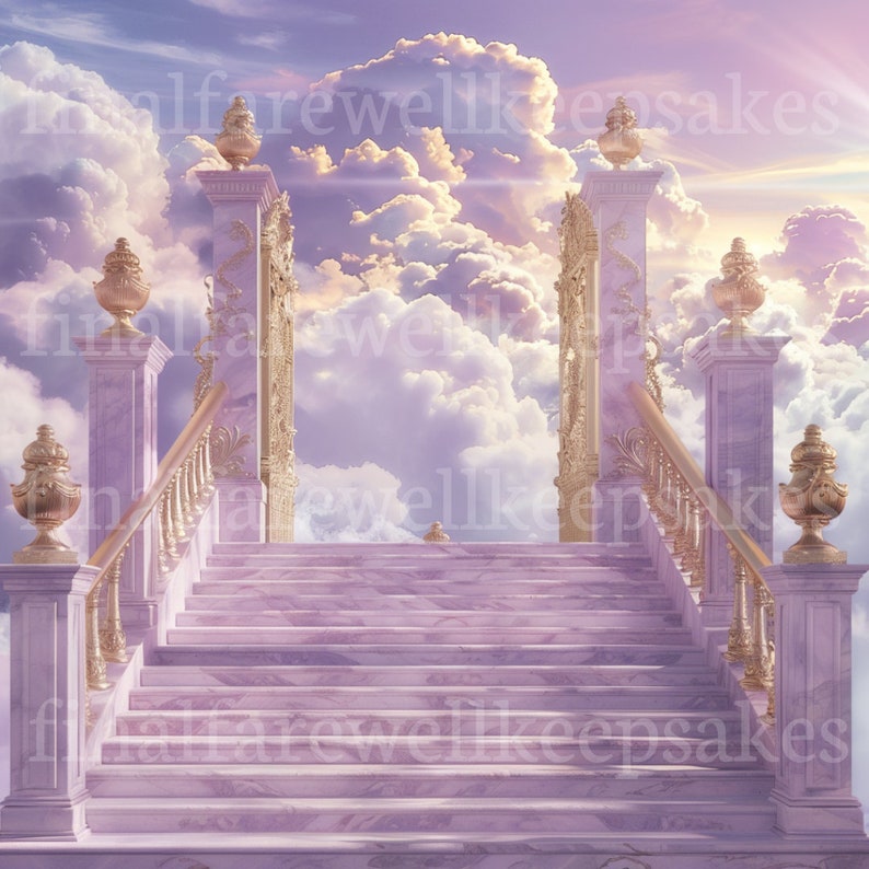 8 Heavenly Purple Background Bundle | Digital Images | Clouds ...