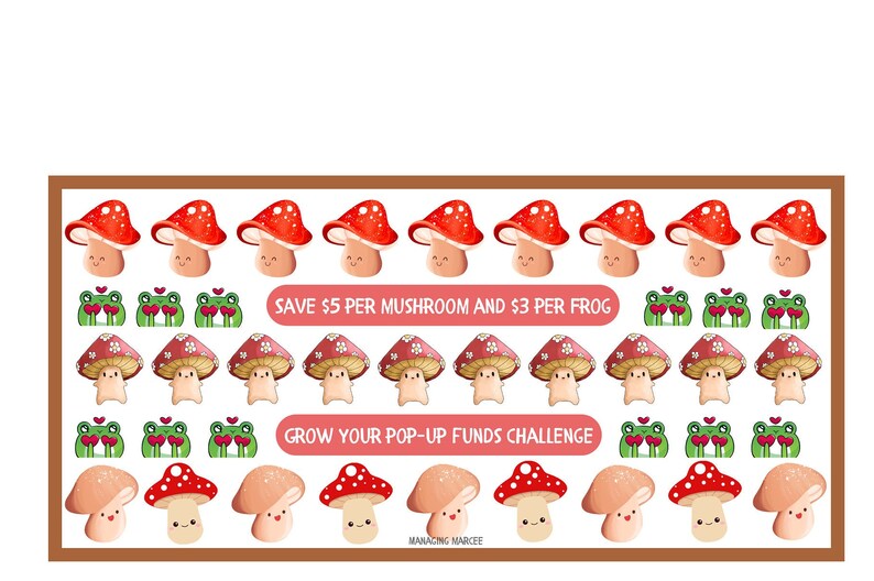 Look What's Popping up Pop up Fund Frog and Mushroom Savings Low ...