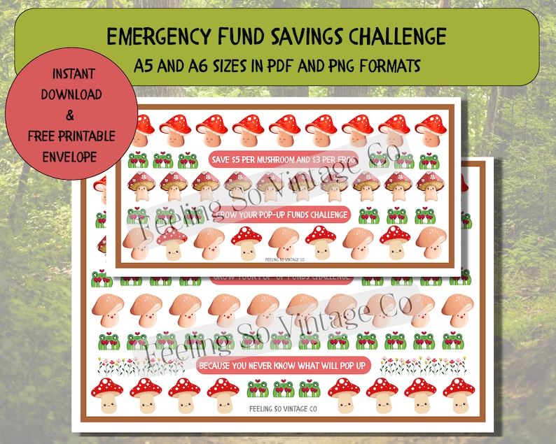 Look What's Popping up Pop up Fund Frog and Mushroom Savings Low ...
