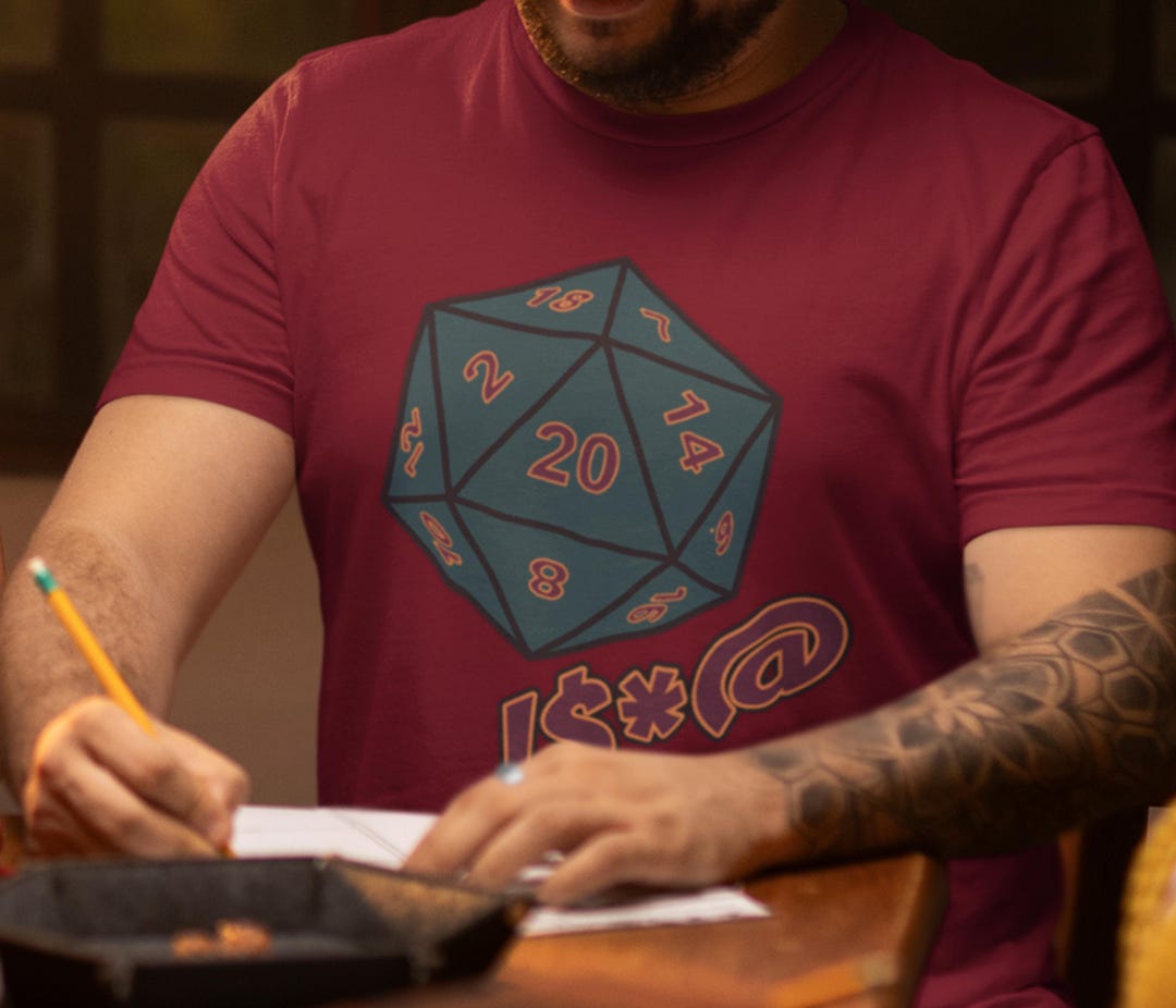 Natural 20 Success Dnd T-shirt, D20 Nat 20 Tee, Dice Gift - Etsy