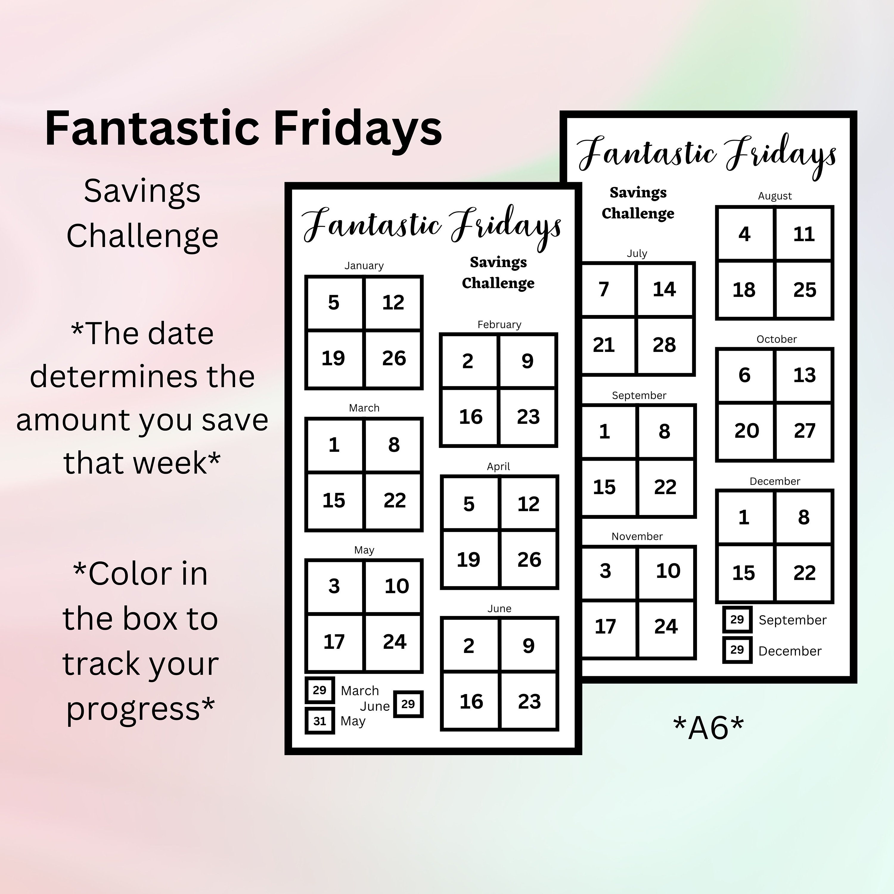 Fantastic Fridays Savings Challenge - Etsy
