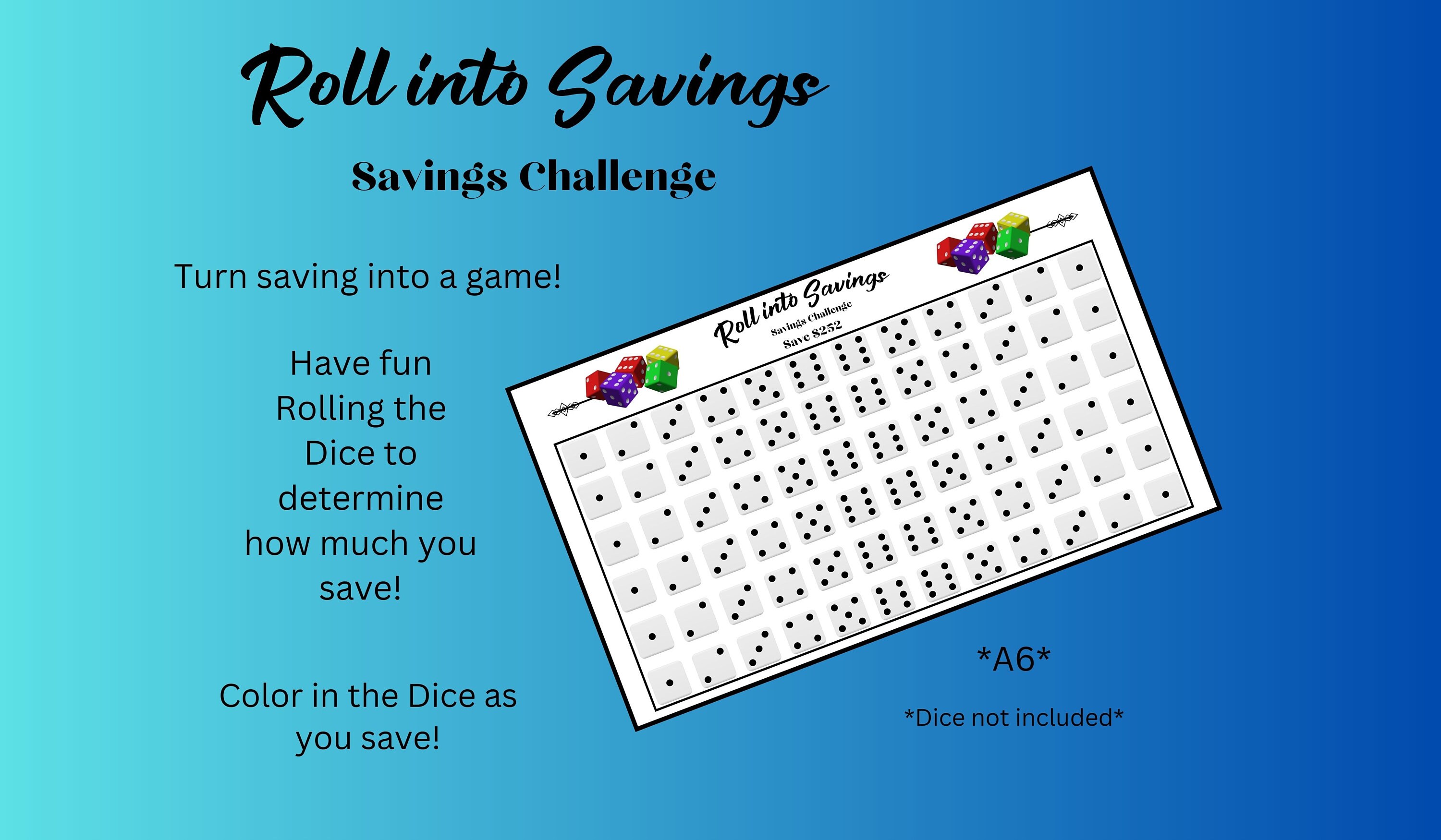 Roll Into Savings - Savings Challenge - Budget Helper - Cash Stuffing ...
