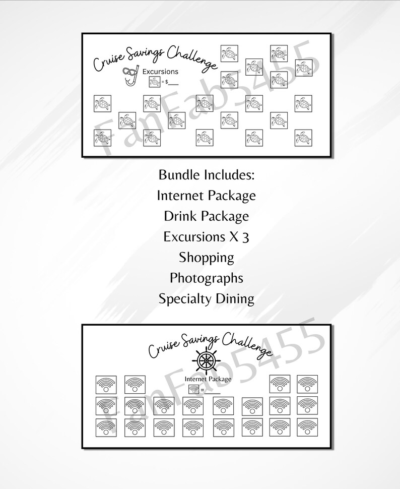 Cruise Savings Challenge Bundle-printable Cruise Savings- Savings ...