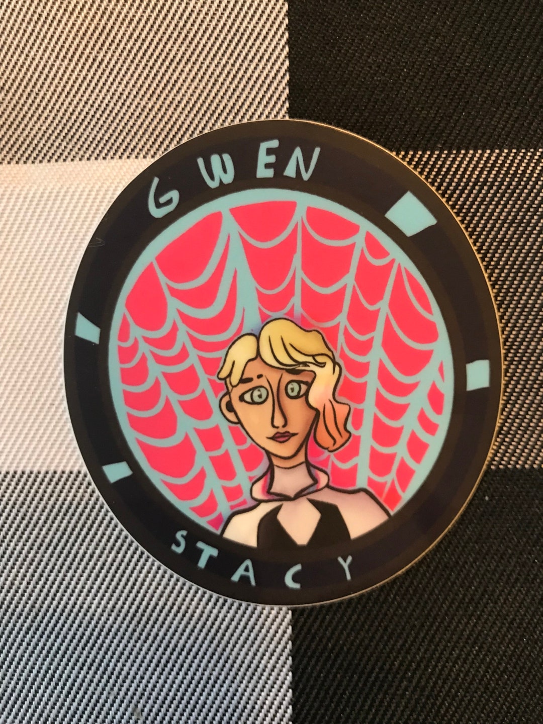 Gwen Stacy Circle Sticker - Etsy