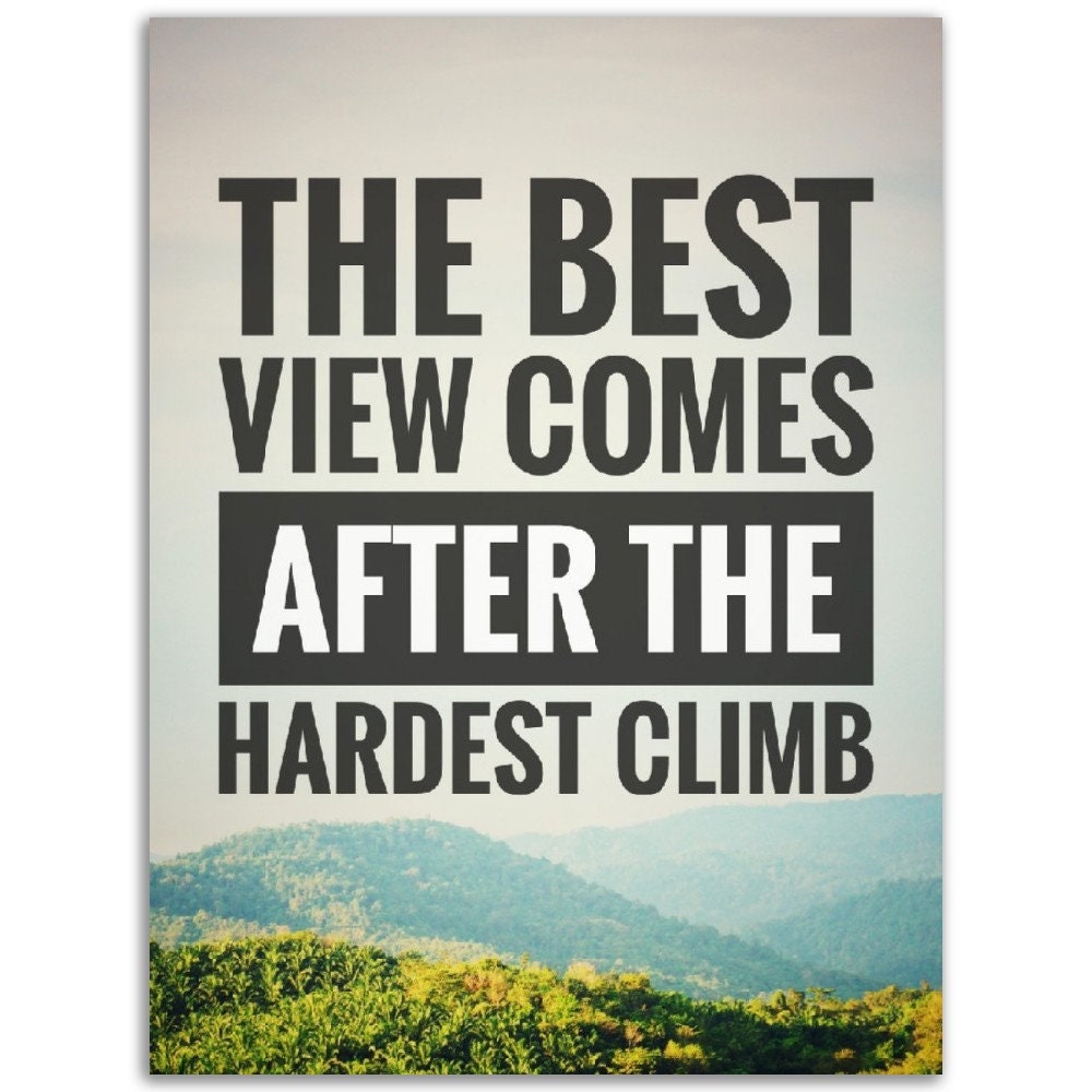 Motivational Quote Poster Wall Art - Etsy