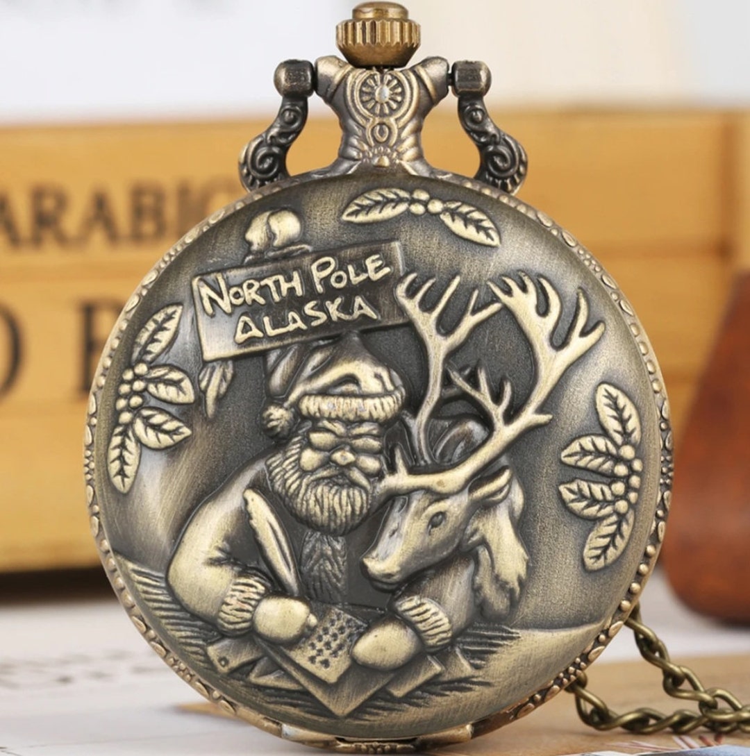 Santa Pocket Watch - Etsy