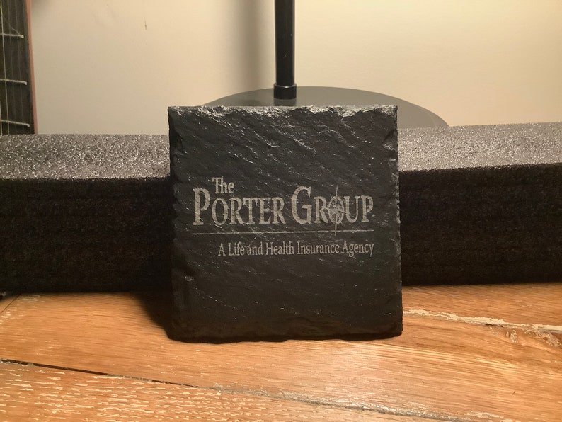Custom Engraved Slate Coasters - Etsy