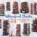 Watercolor Book Stack PNG Clipart Collection | Spring Stacked Books SVG ...