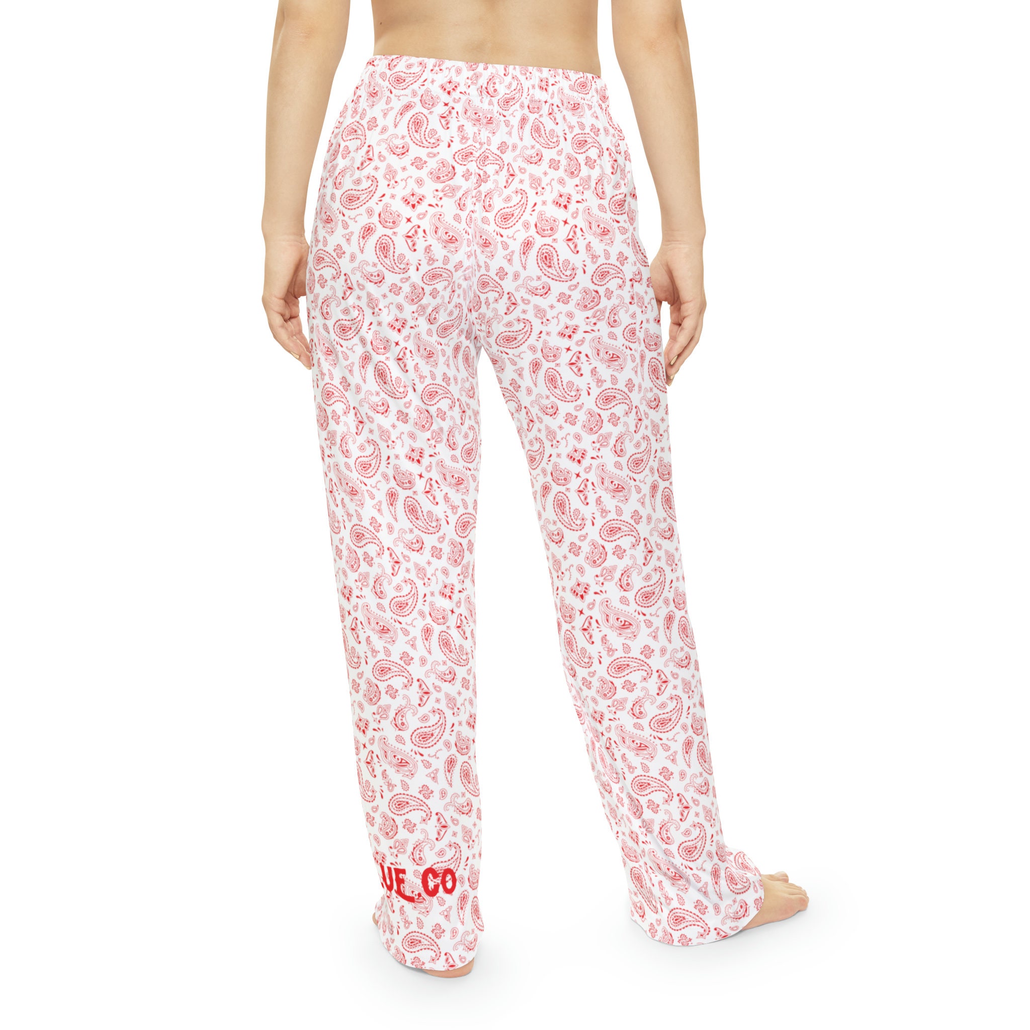 Ruby Red Paisley Women's Pajama Pants - Etsy