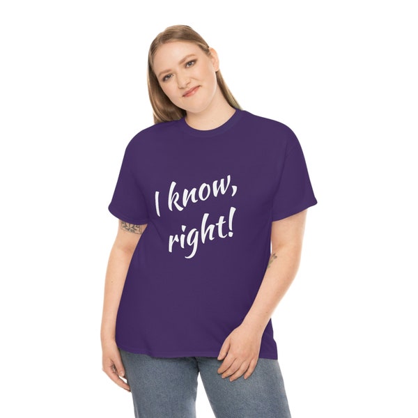 I Know Right - Etsy