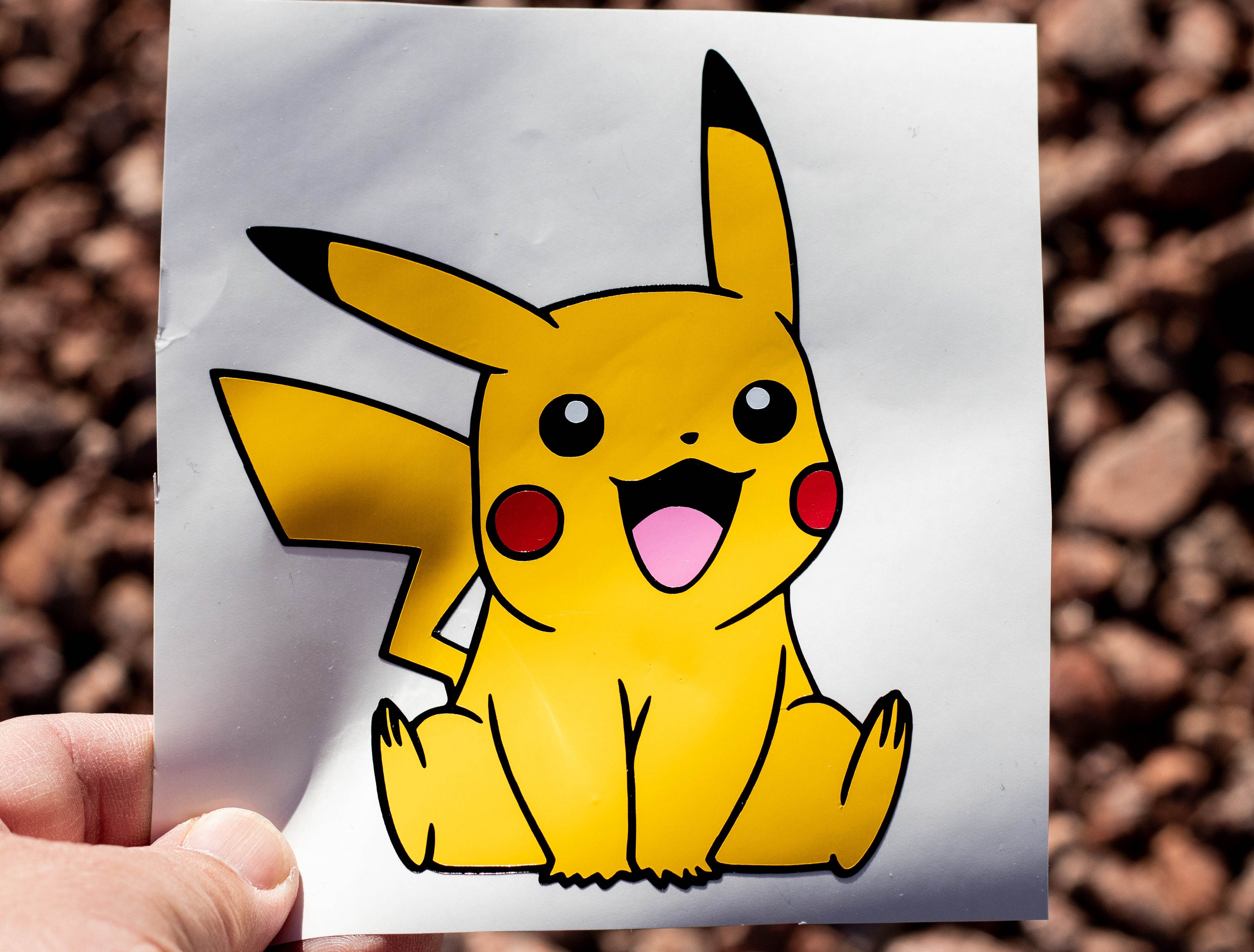 Pikachu Multi Layers Vinyl Decal 5''x 4 - Etsy