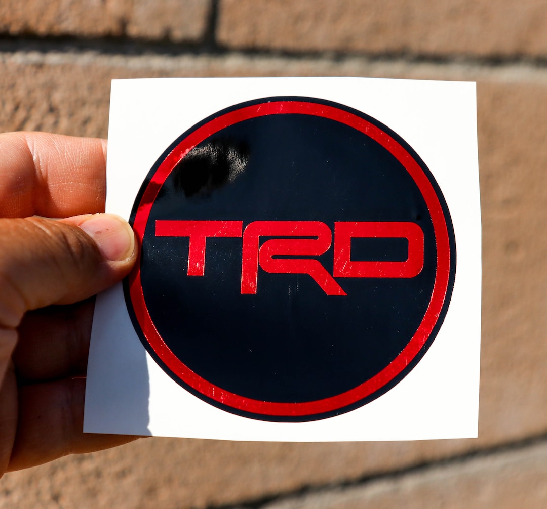 Toyota TRD Logo Multi Layers Foil Vinyl Decal 3.5inch - Etsy