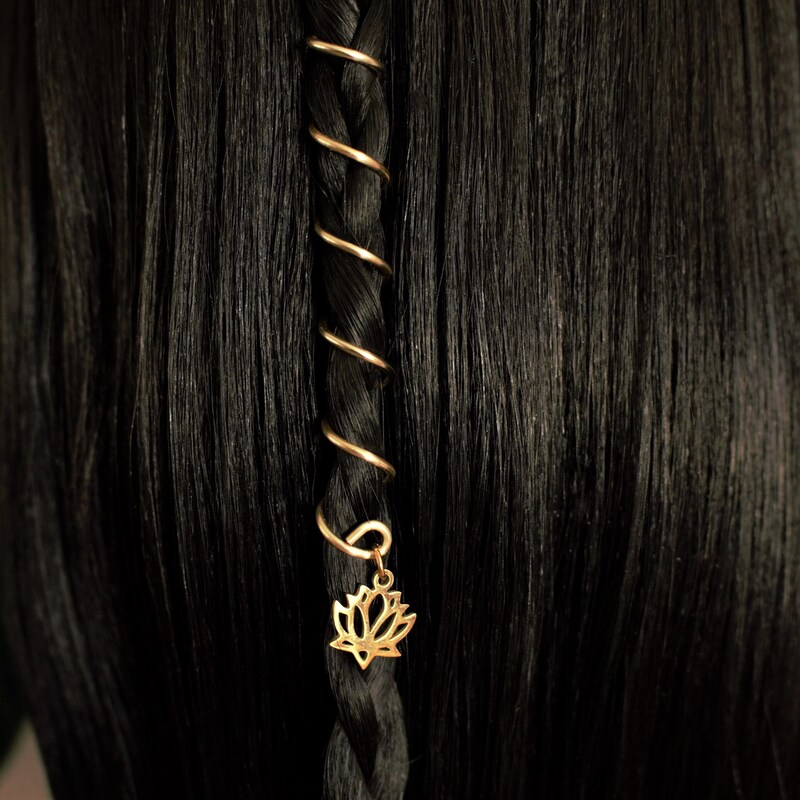 Flower Hair Spirals - Etsy