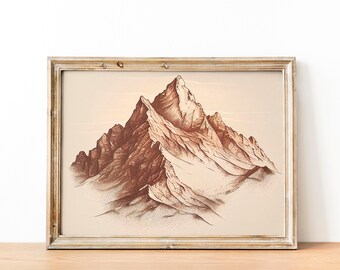 Antique Tree Sketch Vintage Botanical Print PRINTABLE - Etsy