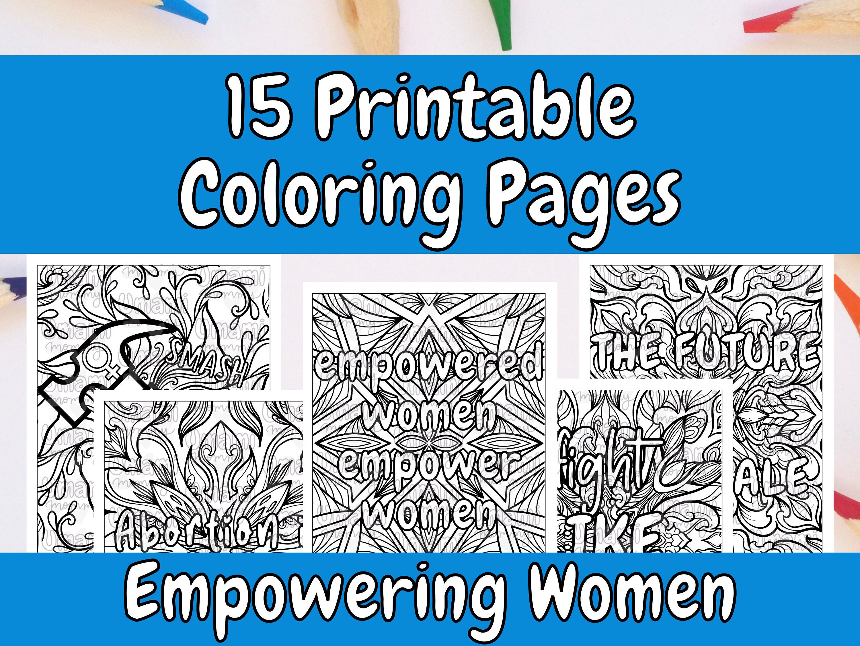 Women's Empowerment Printable Coloring Pages Women's Day Inspirational ...