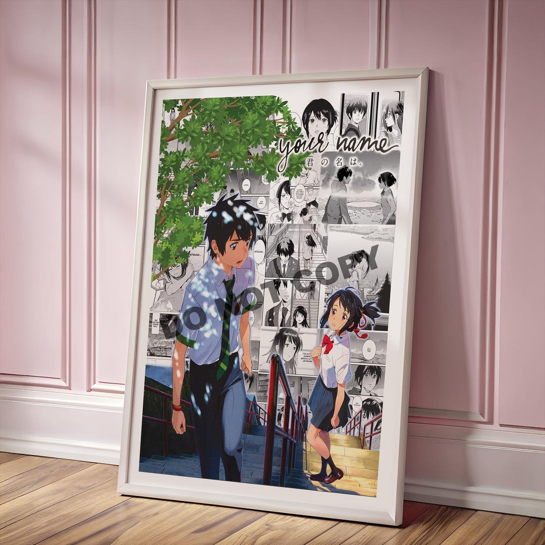 Anime Manga Poster - Your Name -digital Download - Curated Manga Panels ...