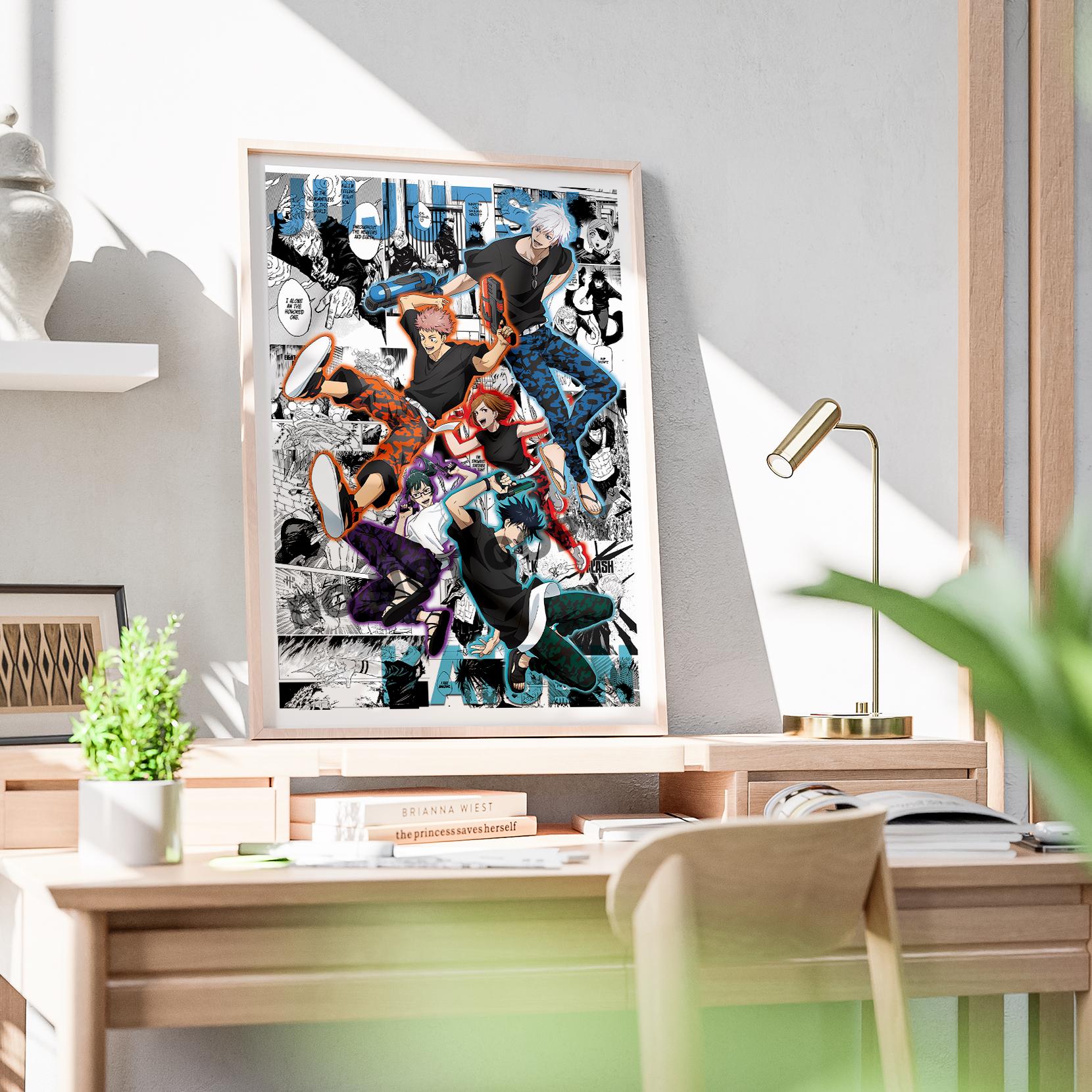 Anime Manga Poster Jujutsu Kaisen Gojo digital Download Curated Manga ...