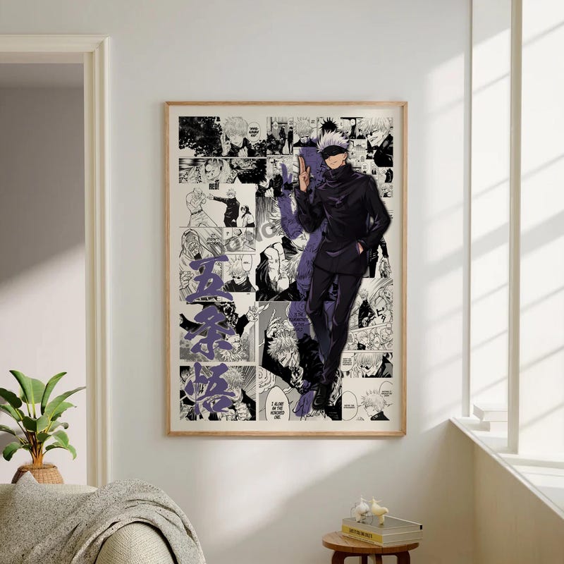 Gojo Satoru Manga Panels - Etsy