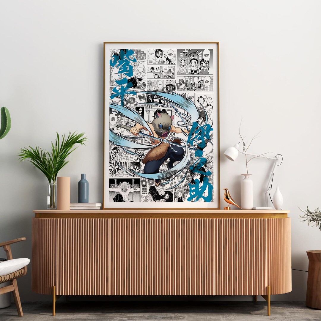 Anime Manga Poster - Demon Inosuke Hashibira - Digital Download ...