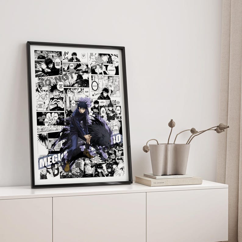 Anime Manga Poster - Jujutsu Kaisen Megumi -digital Download - Curated ...