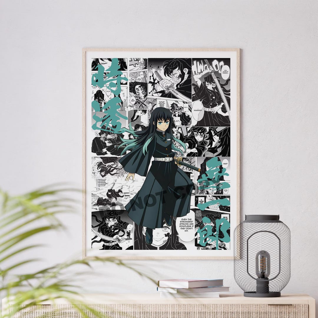 Anime Manga Poster - Digital Download - Curated Manga Panels - Wall Art ...