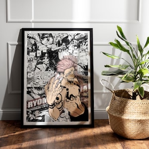 Anime Manga Poster - Jujutsu Kaisen Sukuna -digital Download - Curated ...