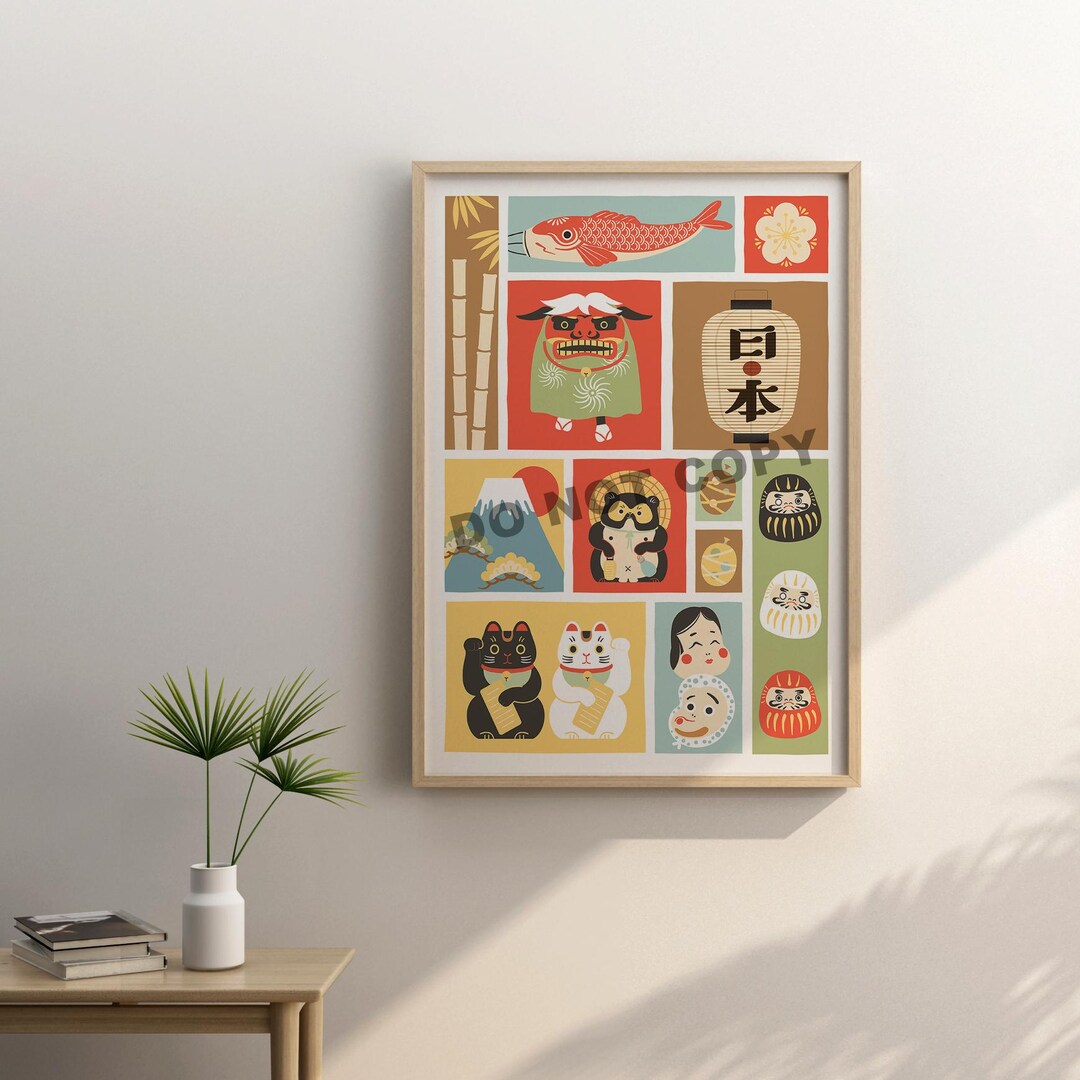 Japanese Culture Poster - Japanese Elements - Digital Download - Japan ...