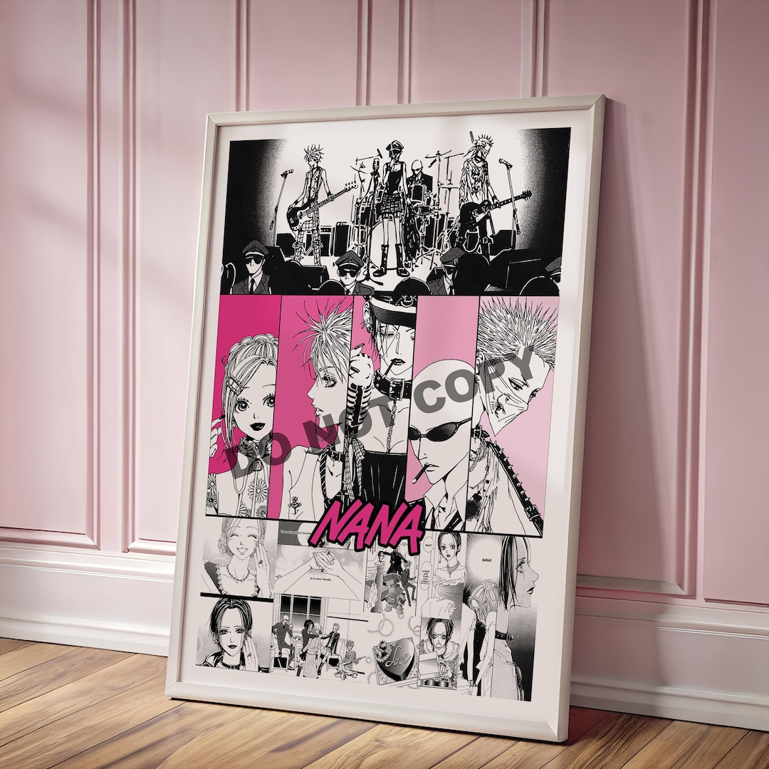 Anime Manga Poster - NANA - Digital Download - Curated Manga Panels ...