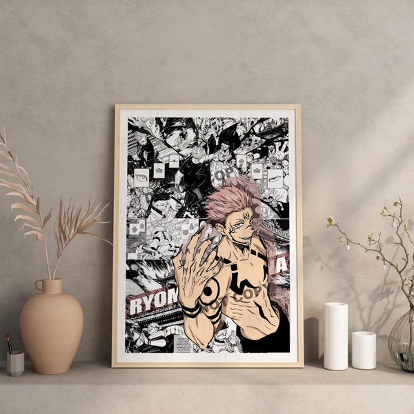 Sukuna Manga Panel - Etsy