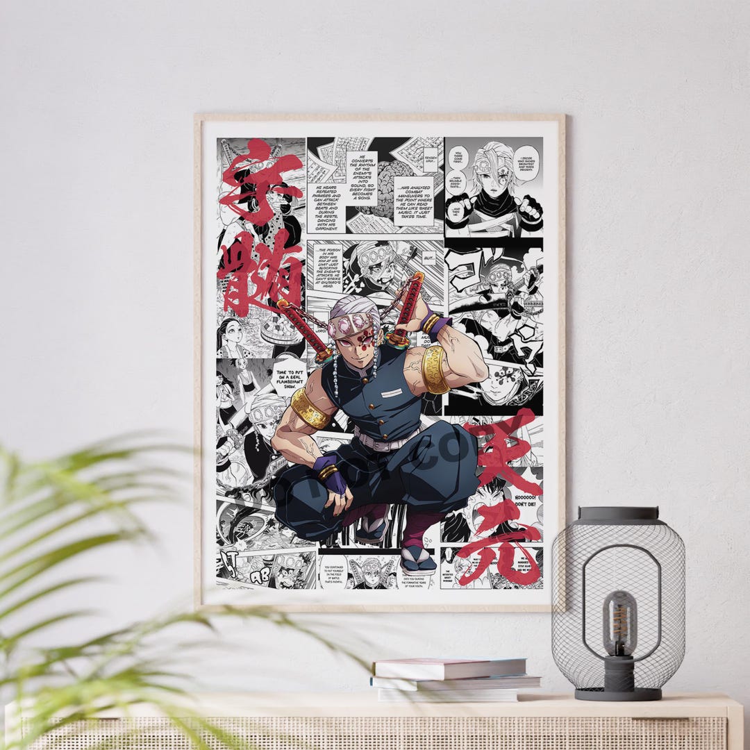 Anime Manga Poster - - Digital Download - Curated Manga Panels - Wall ...