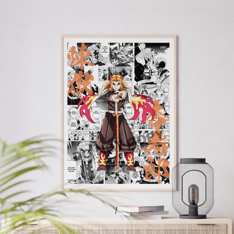 Rengoku Manga Panel - Etsy