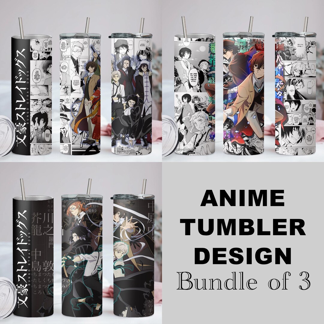 Bungo Stray Bundle - Anime Tumbler Wrap -digital Download - Sublimation ...
