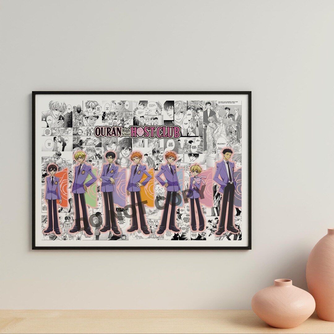 Anime Manga Poster - Ouran High School Host Club -digital Download ...
