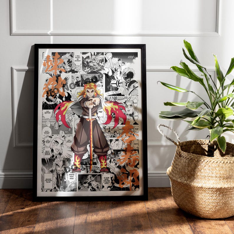 Anime Manga Poster - Digital Download - Curated Manga Panels - Wall Art ...