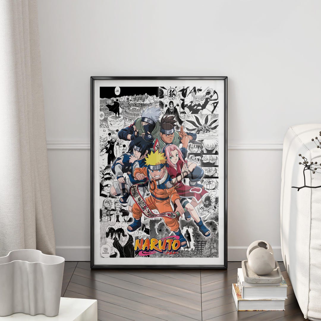 Anime Manga Poster - Ninja Boy -digital Download - Curated Manga Panels ...