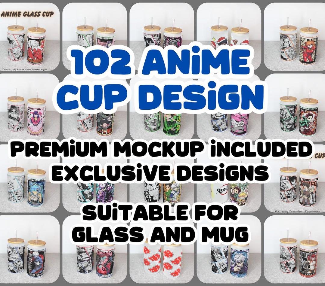 All Designs - Anime Cup Wrap -digital Download - Sublimation Design ...